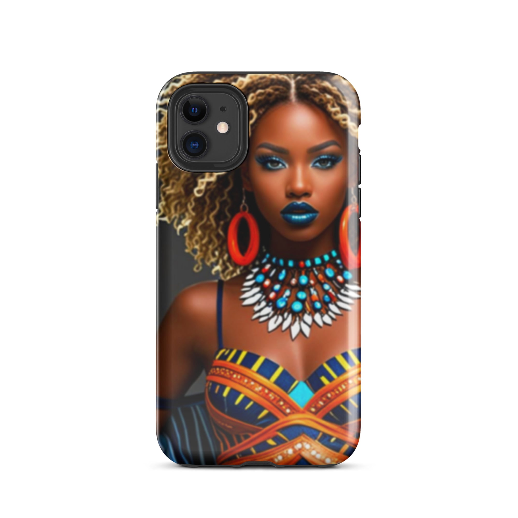 African Afro Black Queen Art Phone Case Tough Case For iPhone – ShirtEvent