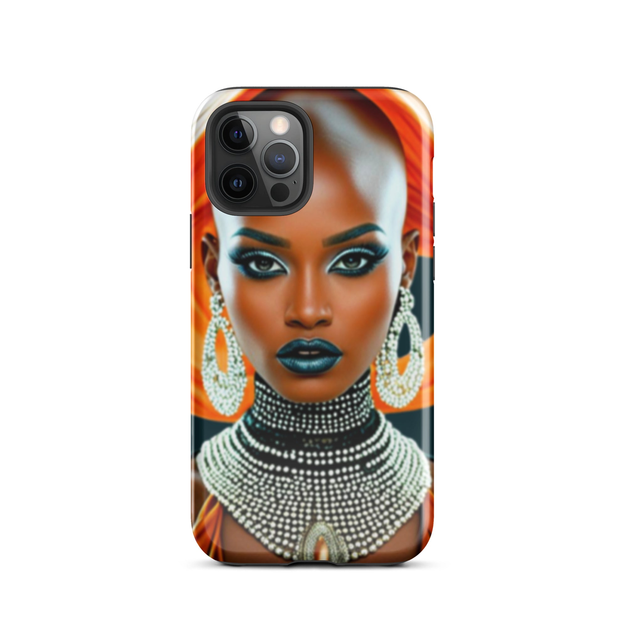 Bald Woman Black Diva Queen Fashion Tough Case for iPhone – ShirtEvent